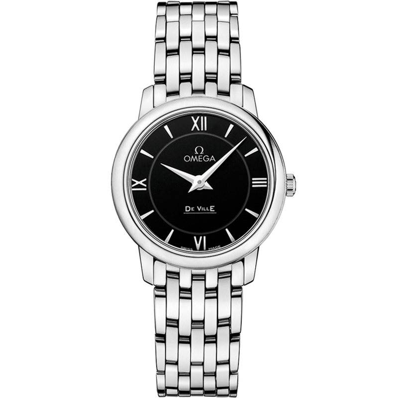 碟飞系列 典雅腕表 27.4毫米, 精钢表壳 搭配 精钢表链 - 424.10.27.60.01.001 | OMEGA®