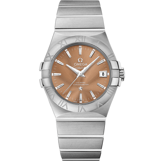 星座系列 35毫米, 精钢表壳 搭配 精钢表链 - 123.10.35.20.10.001 | OMEGA®