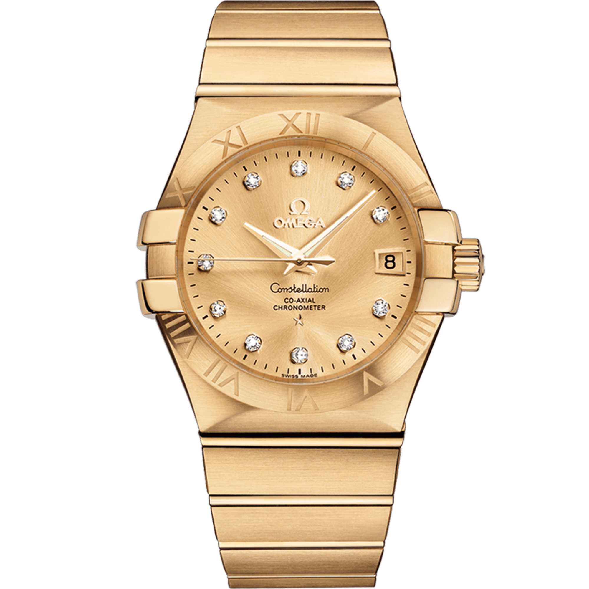 星座系列 35毫米, 黄色18 k金表壳 搭配 黄色18 k金表链 - 123.50.35.20.58.001 | OMEGA®