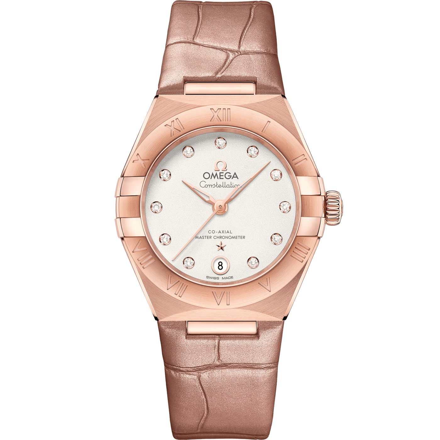 星座系列 29毫米, Sedna™ 18k金表壳 搭配 皮表带 - 131.53.29.20.52.002 | OMEGA®