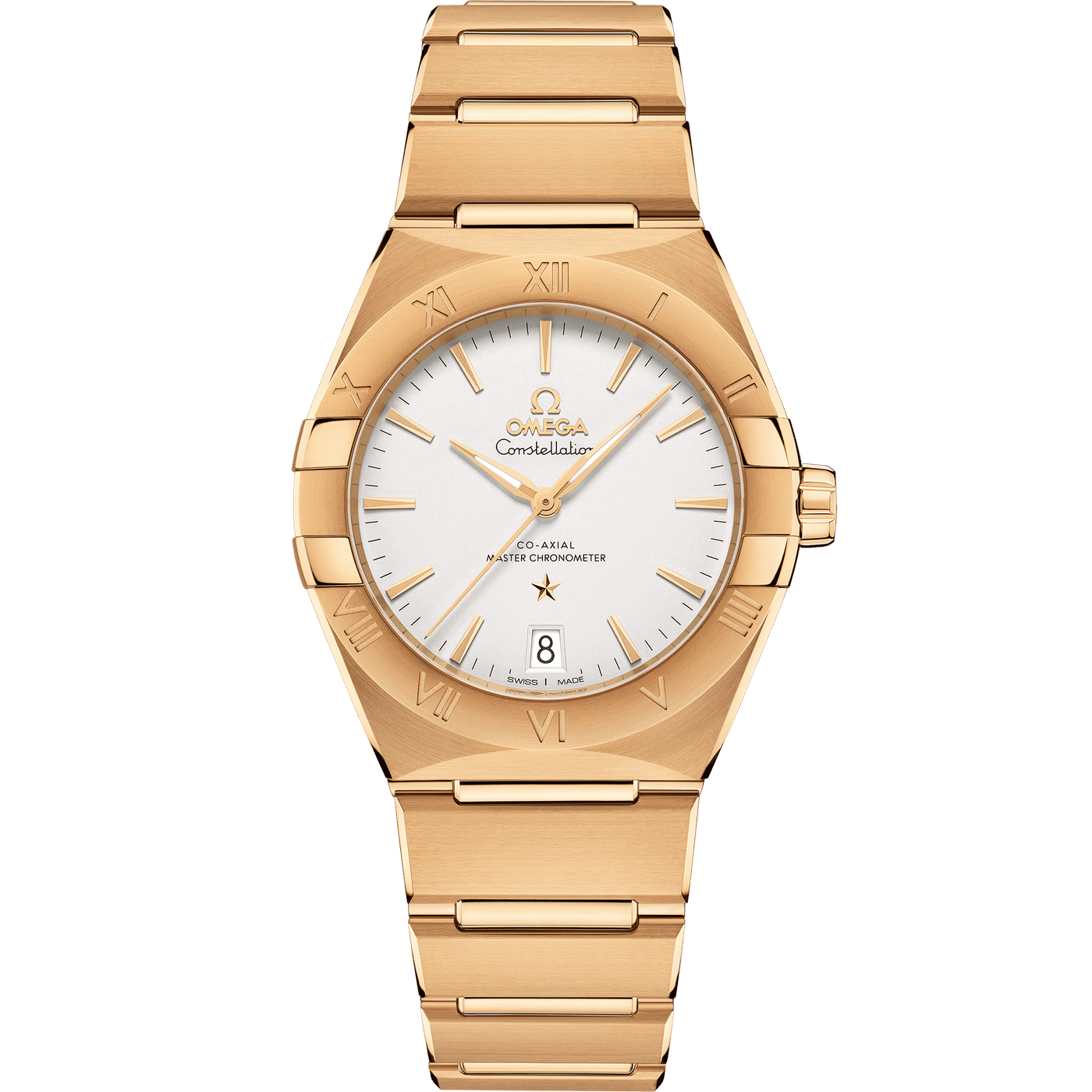 星座系列 36毫米, 黄色18 k金表壳 搭配 黄色18 k金表链 - 131.50.36.20.02.002 | OMEGA®