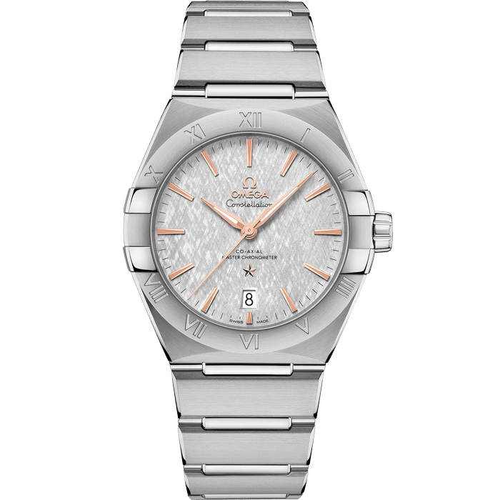 星座系列 39毫米, 精钢表壳 搭配 精钢表链 - 131.10.39.20.06.001 | OMEGA®