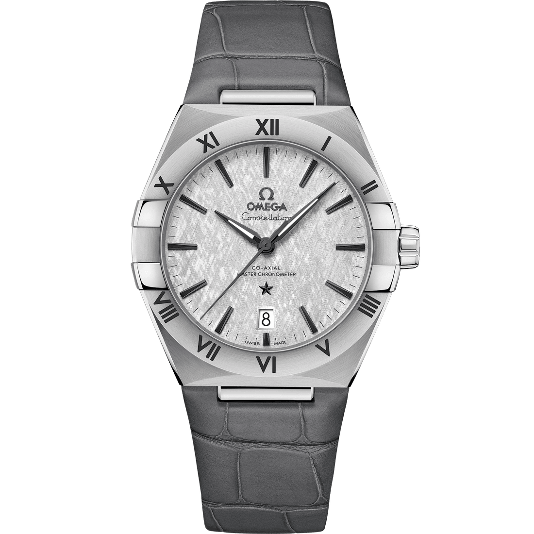 星座系列 39毫米, 精钢表壳 搭配 皮表带 - 131.13.39.20.06.001 | OMEGA®