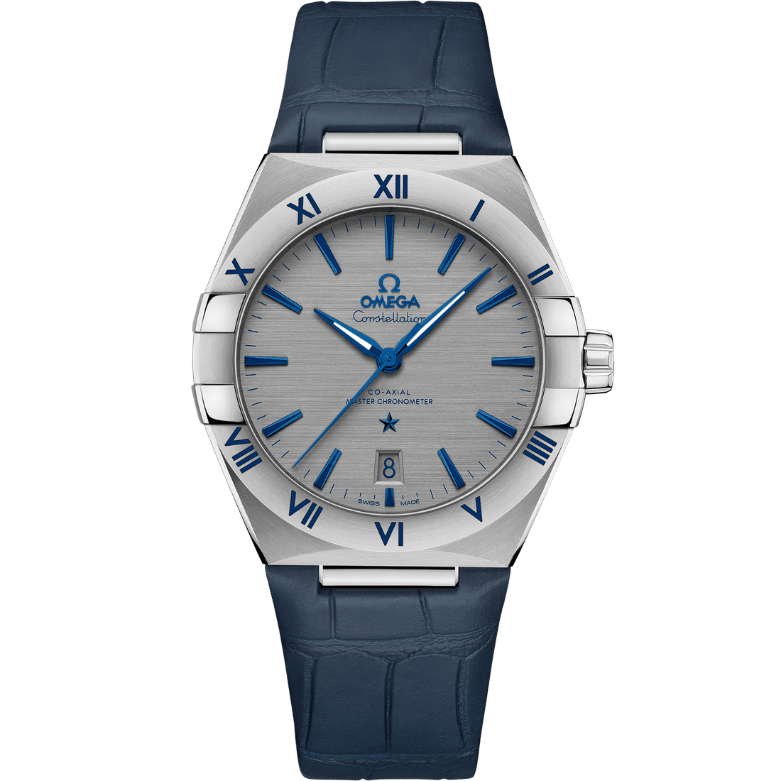 星座系列 39毫米, 精钢表壳 搭配 皮表带 - 131.13.39.20.06.002 | OMEGA®