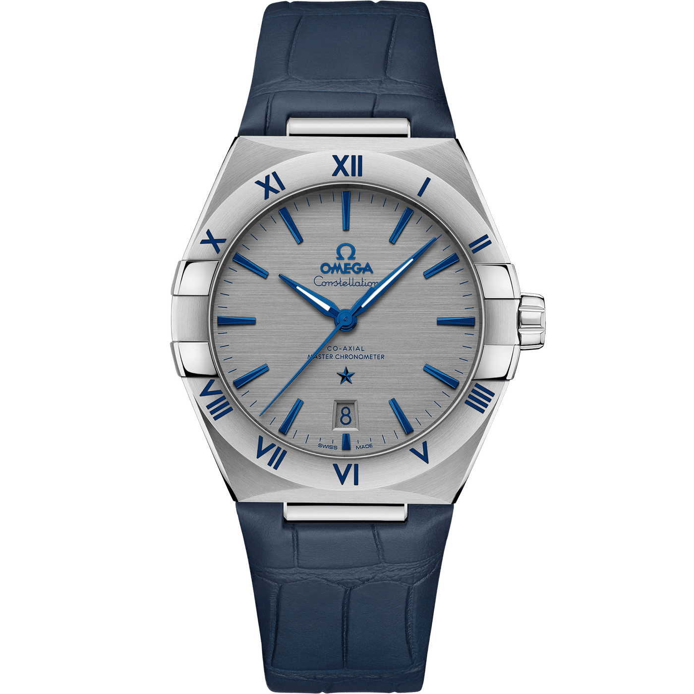星座系列 39毫米, 精钢表壳 搭配 皮表带 - 131.13.39.20.06.002 | OMEGA®