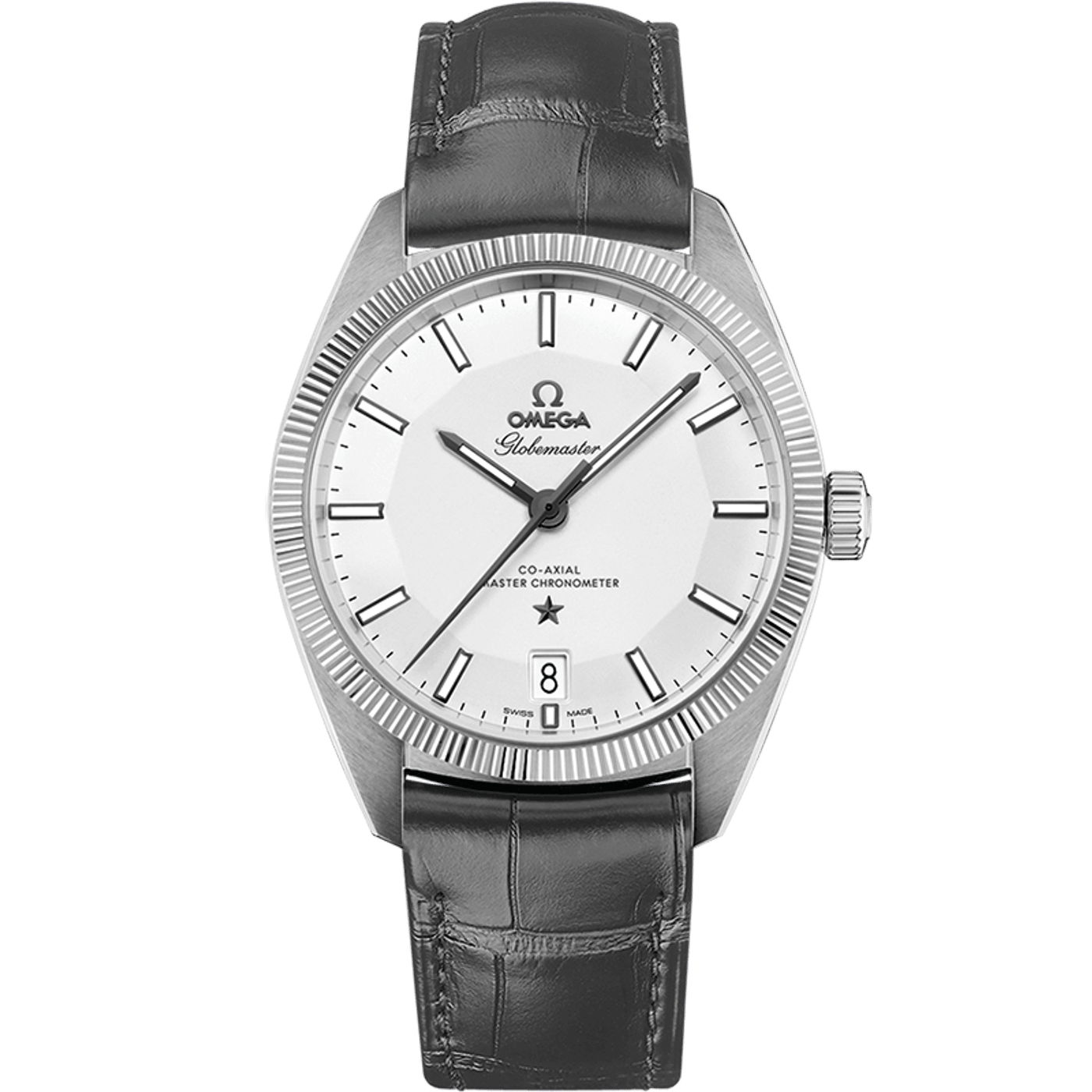 星座系列 尊霸腕表 39毫米, 精钢表壳 搭配 皮表带 - 130.33.39.21.02.001 | OMEGA®