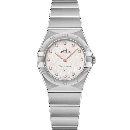 星座系列 25毫米, 精钢表壳 搭配 精钢表链 - 131.10.25.60.52.001 | OMEGA®