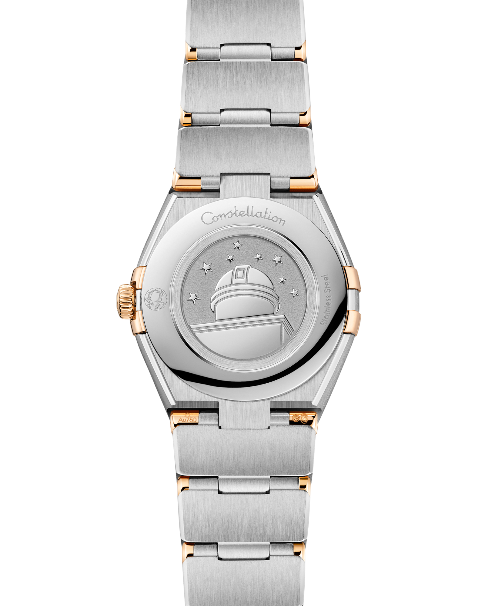 星座系列 25毫米, 精钢-黄色18 k金表壳 搭配 精钢-黄色18 k金表链 - 131.25.25.60.99.002 | OMEGA®