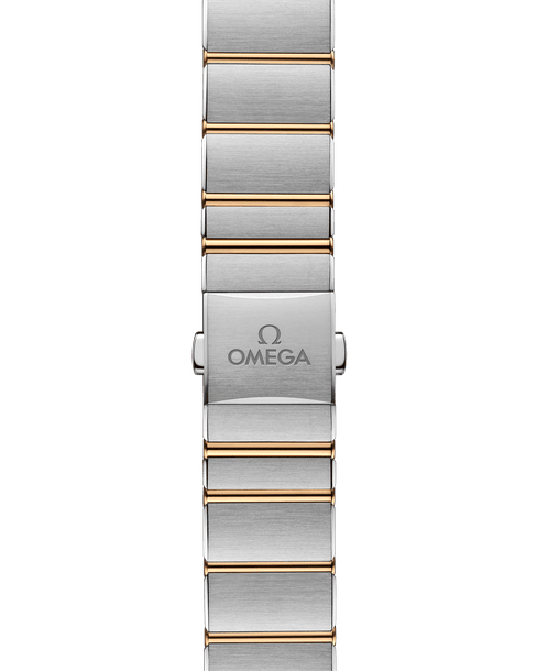 星座系列 28毫米, 精钢-黄色18 k金表壳 搭配 精钢-黄色18 k金表链 - 131.20.28.60.02.002 | OMEGA®