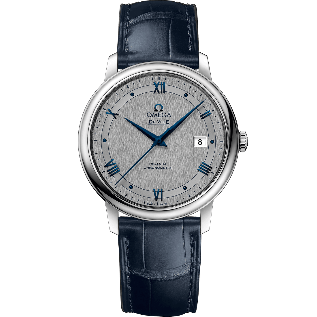 碟飞系列 典雅腕表 39.5毫米, 精钢表壳 搭配 皮表带 - 424.13.40.20.06.002 | OMEGA®