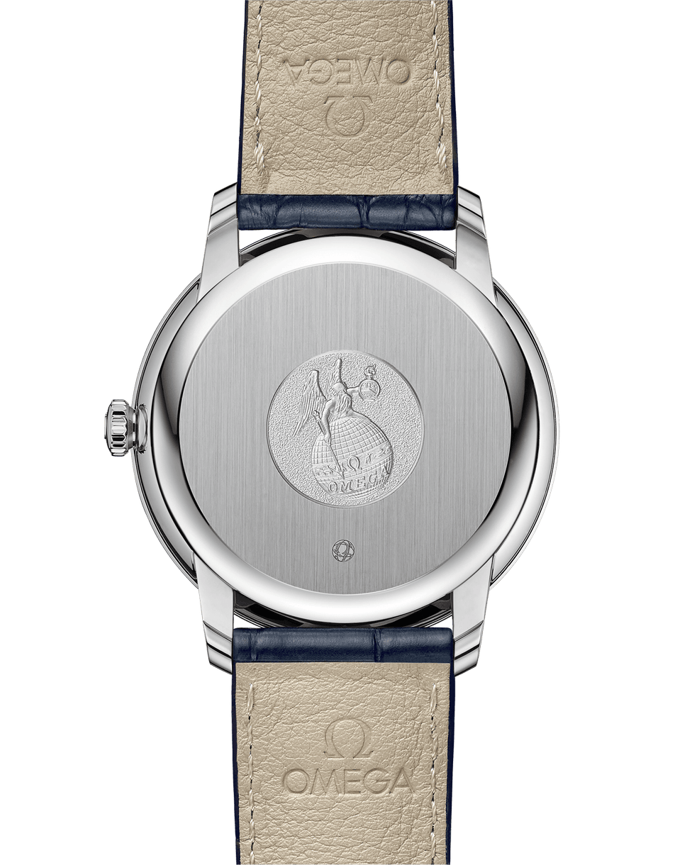 碟飞系列 典雅腕表 39.5毫米, 精钢表壳 搭配 皮表带 - 424.13.40.20.06.002 | OMEGA®