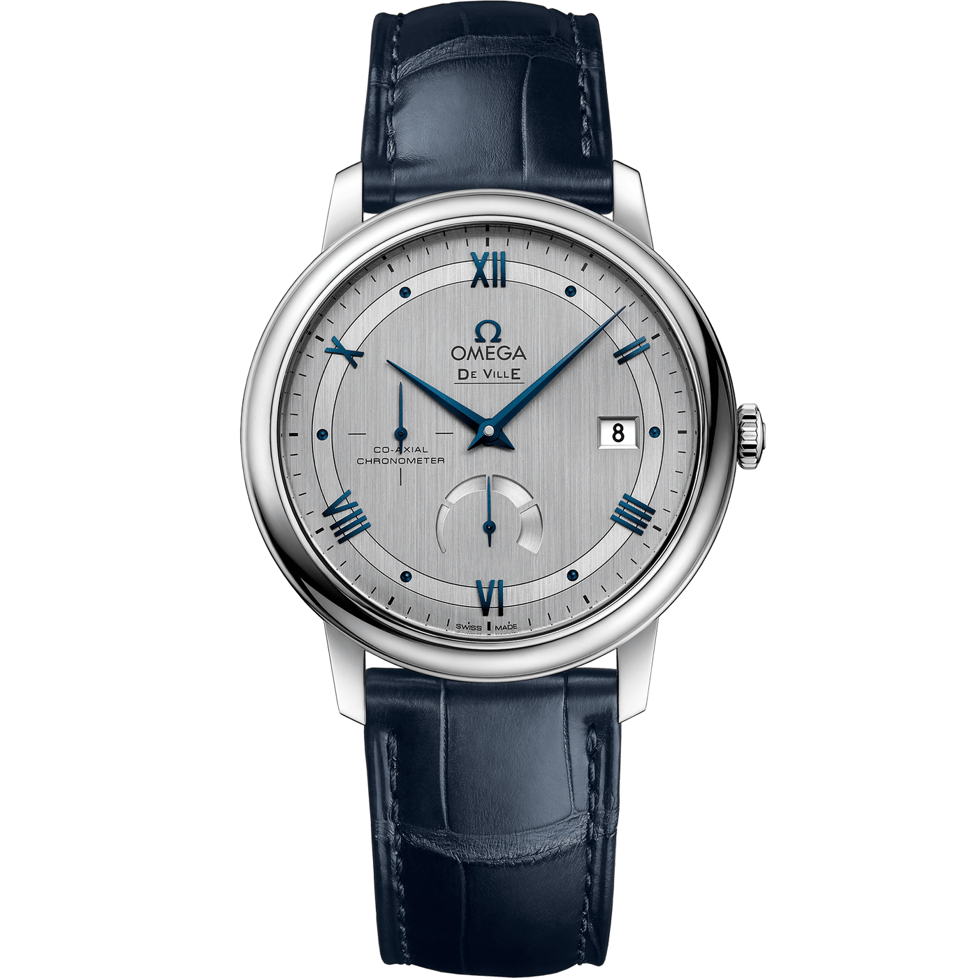 碟飞系列 典雅腕表 39.5毫米, 精钢表壳 搭配 皮表带 - 424.13.40.21.02.003 | OMEGA®