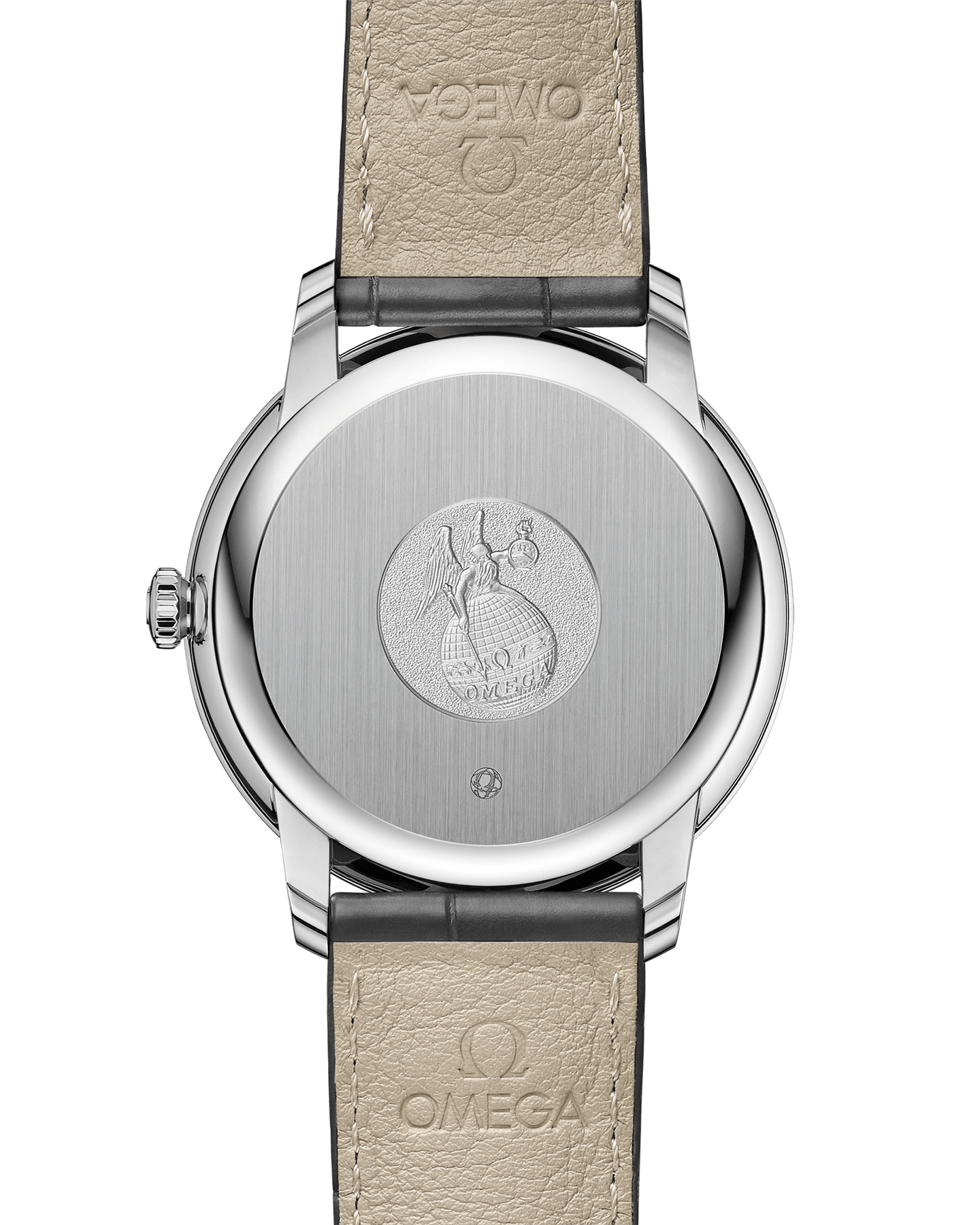 碟飞系列 典雅腕表 39.5毫米, 精钢表壳 搭配 皮表带 - 424.13.40.21.02.005 | OMEGA®