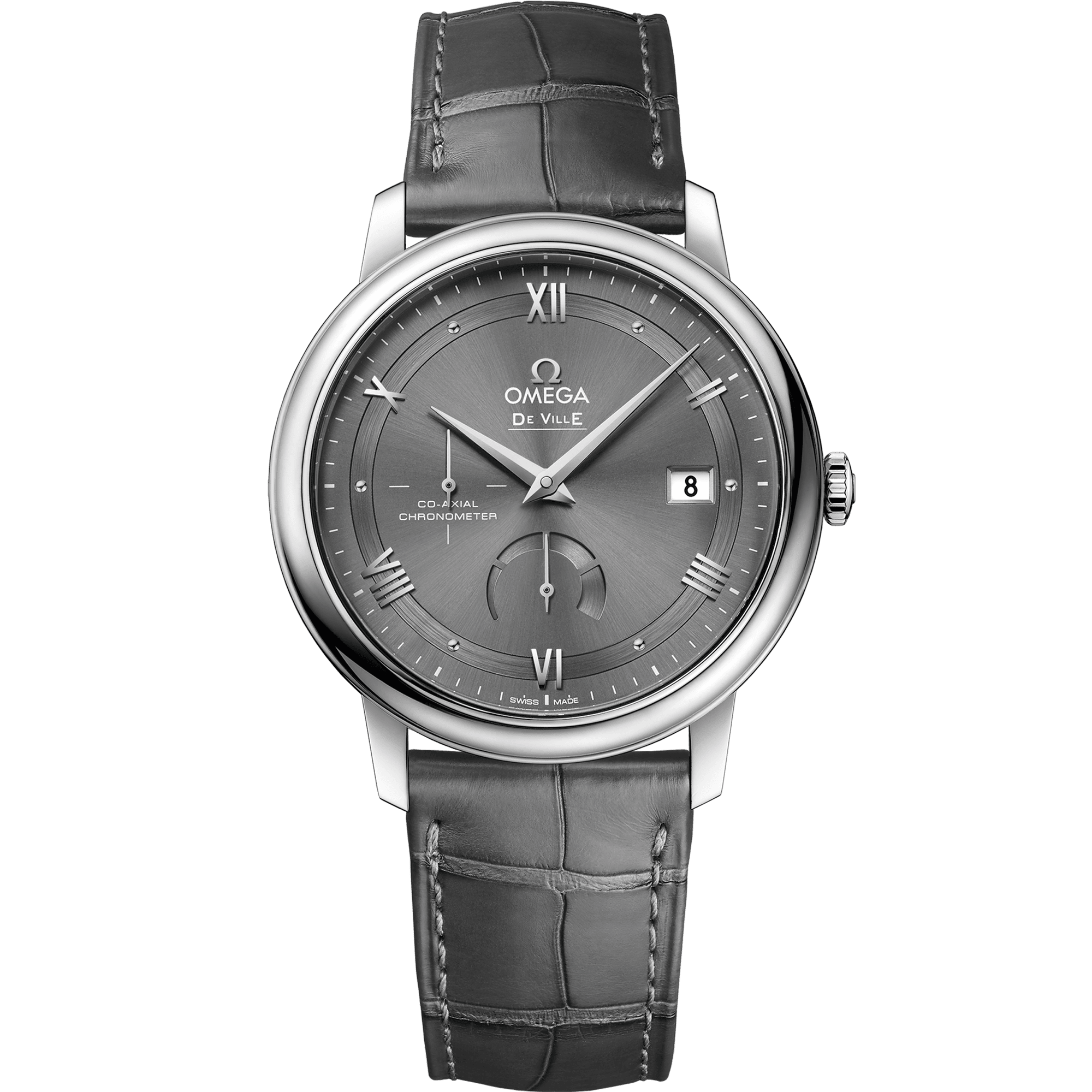 碟飞系列 典雅腕表 39.5毫米, 精钢表壳 搭配 皮表带 - 424.13.40.21.06.001 | OMEGA®