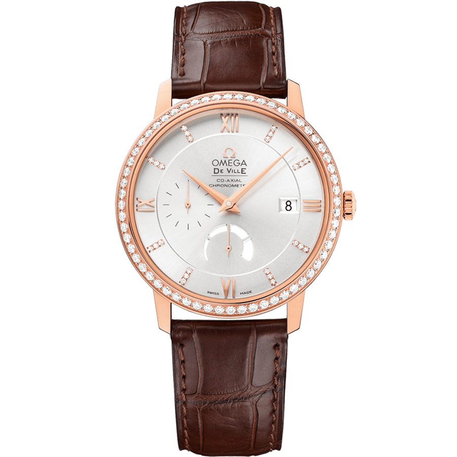 碟飞系列 典雅腕表 39.5毫米, 红色k金表壳 搭配 皮表带 - 424.58.40.21.52.002 | OMEGA®