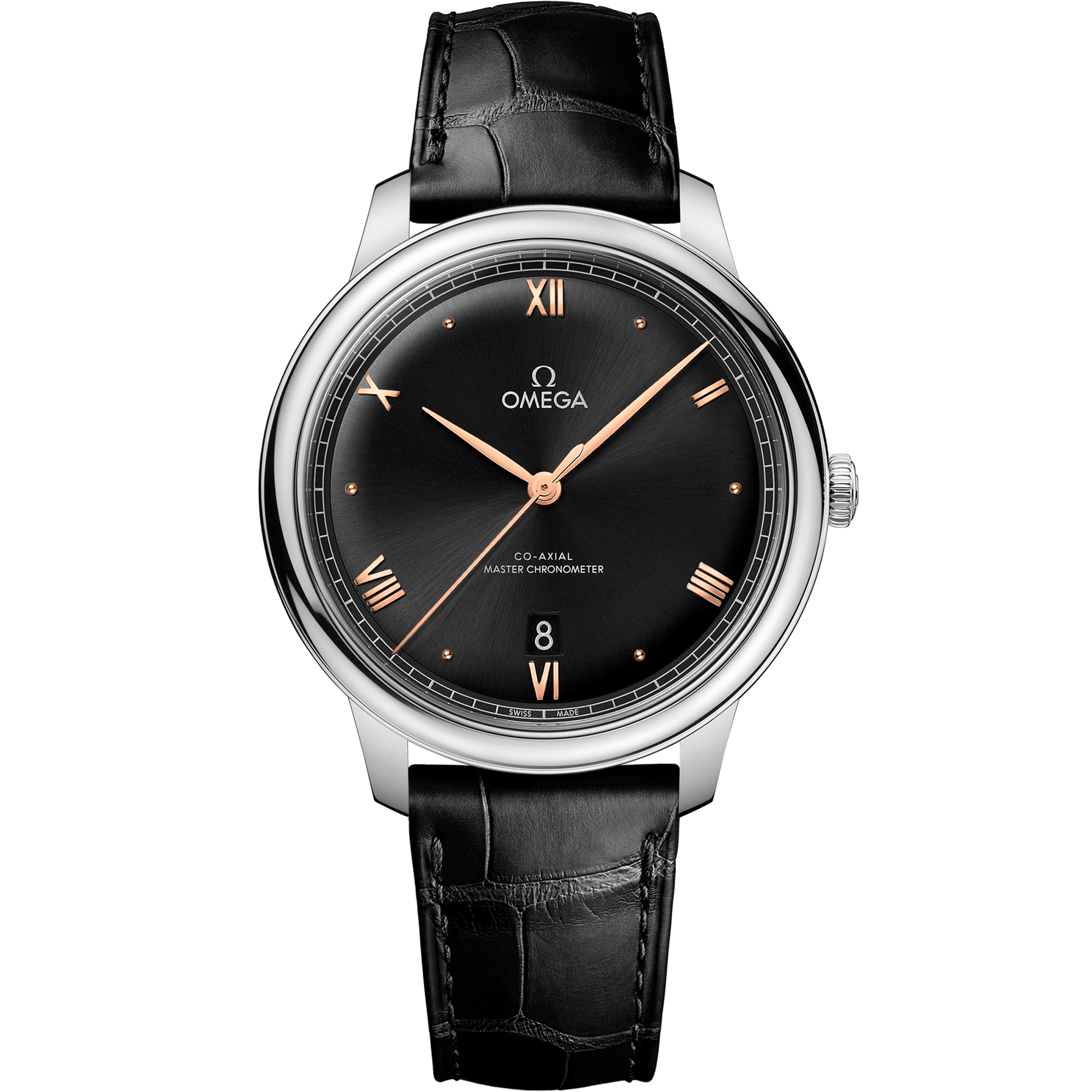 碟飞系列 典雅腕表 40毫米, 精钢表壳 搭配 皮表带 - 434.13.40.20.01.001 | OMEGA®