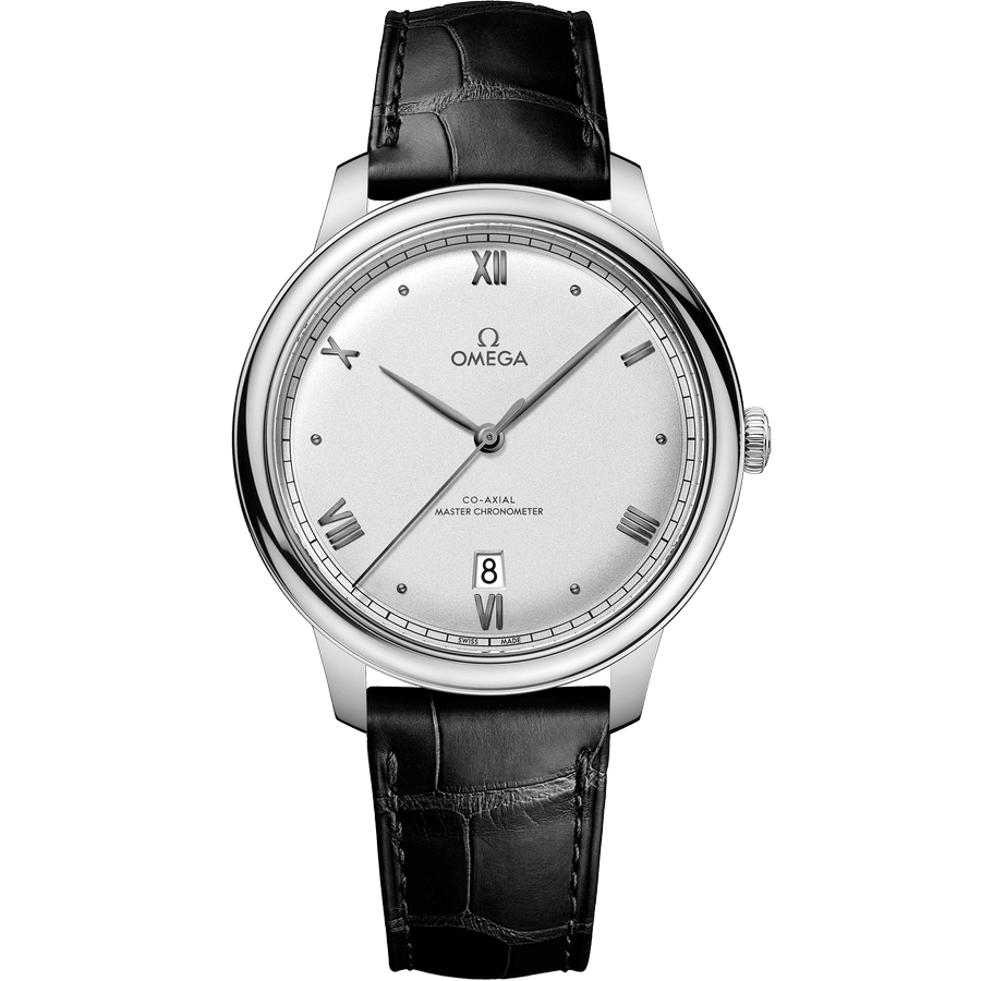 碟飞系列 典雅腕表 40毫米, 精钢表壳 搭配 皮表带 - 434.13.40.20.02.001 | OMEGA®