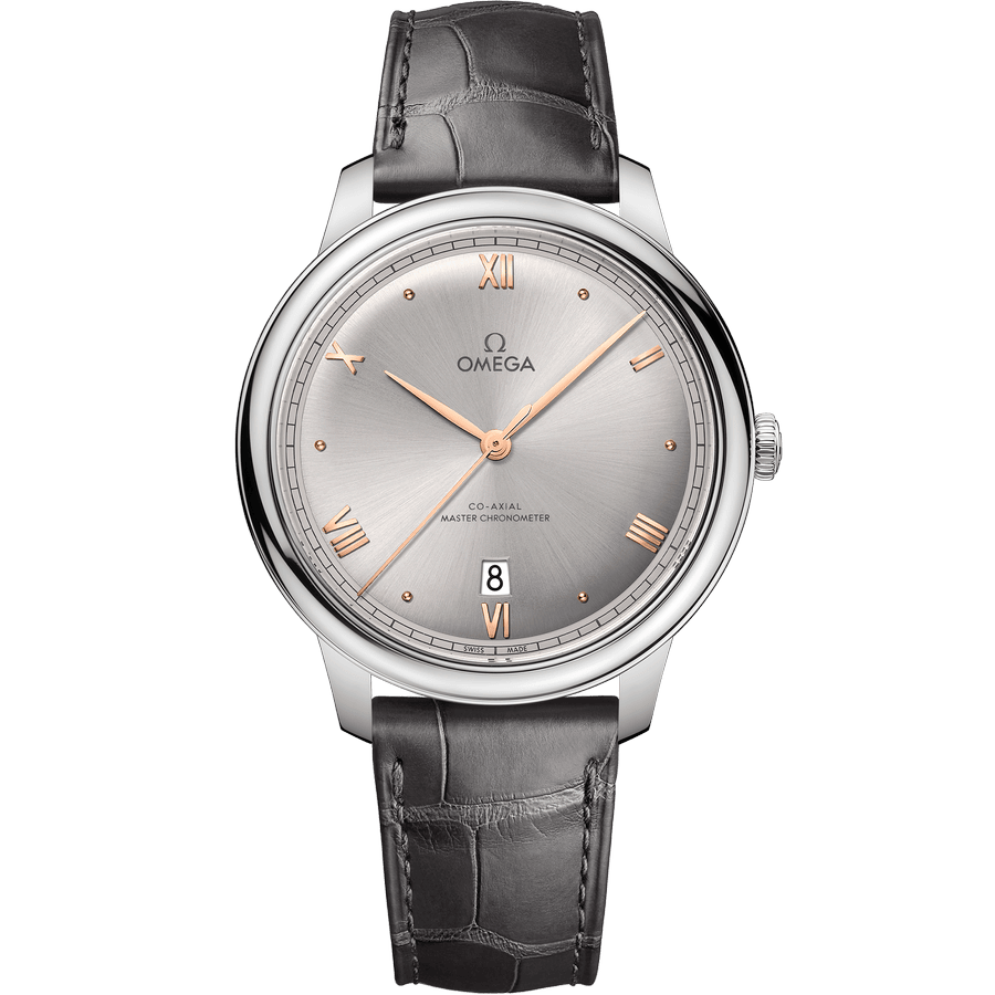 碟飞系列 典雅腕表 40毫米, 精钢表壳 搭配 皮表带 - 434.13.40.20.06.001 | OMEGA®