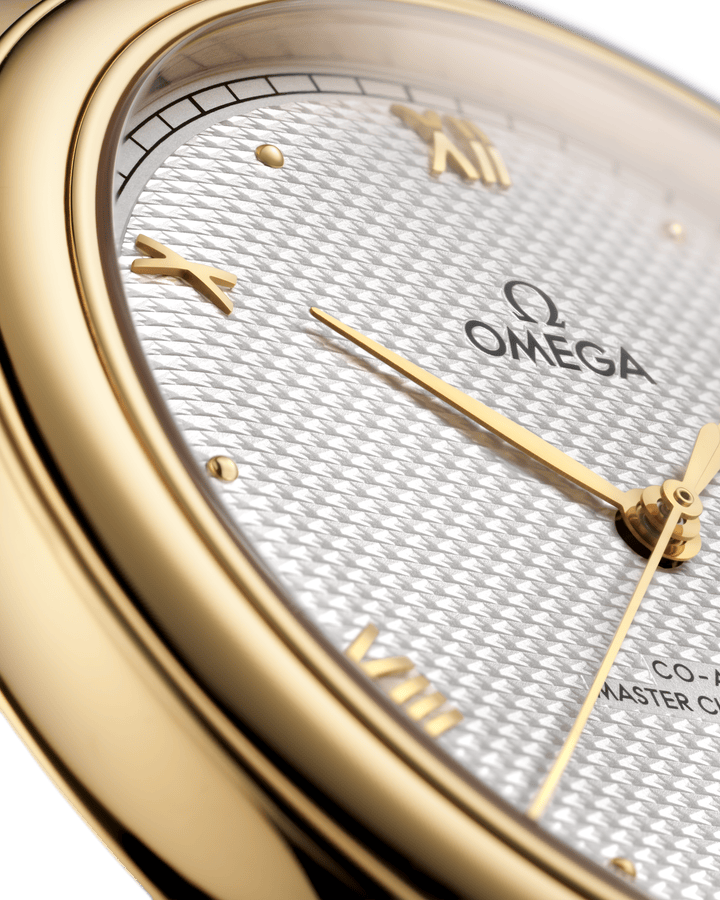 碟飞系列 典雅腕表 40毫米, 黄色18 k金表壳 搭配 皮表带 - 434.53.40.20.02.002 | OMEGA®