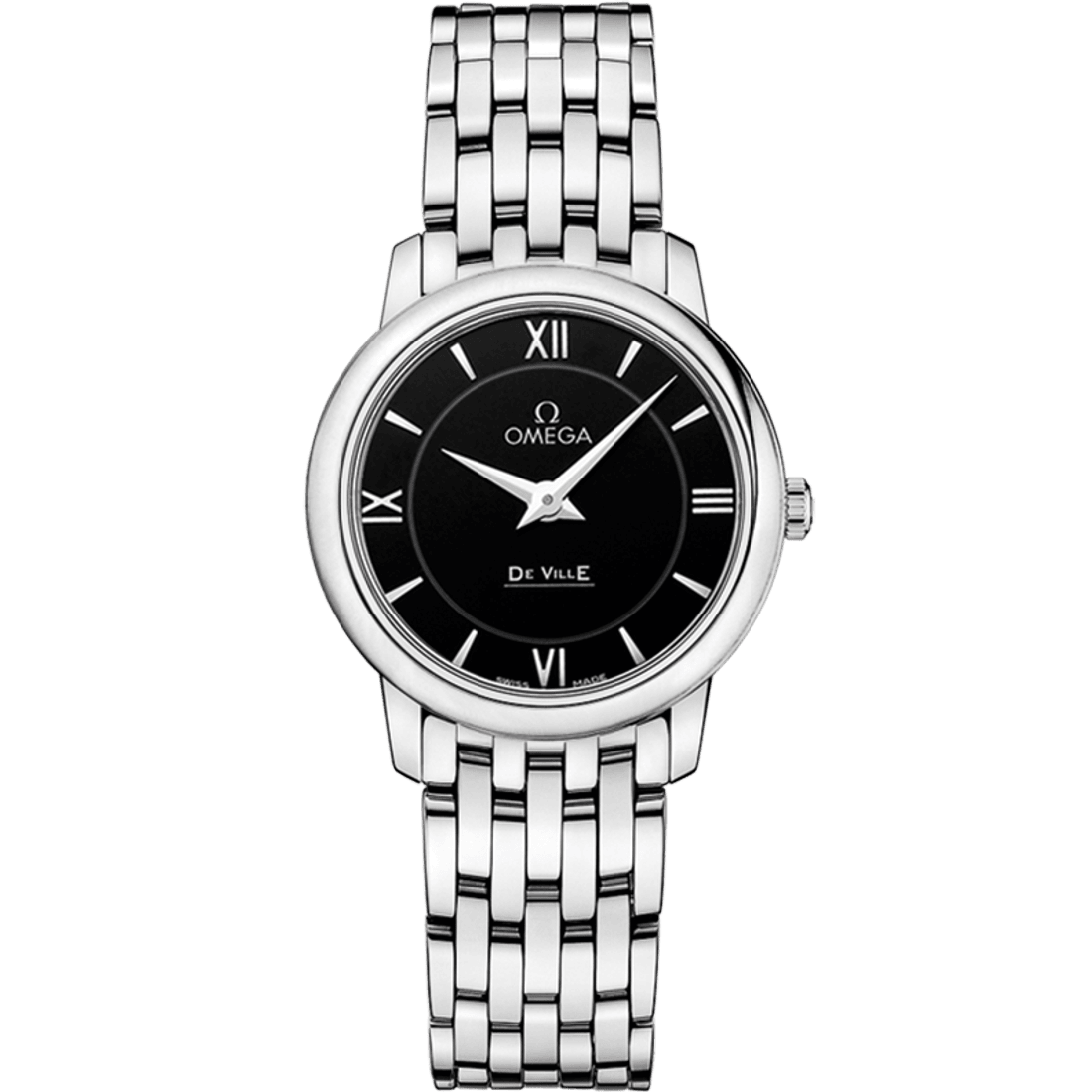 碟飞系列 典雅腕表 27.4毫米, 精钢表壳 搭配 精钢表链 - 424.10.27.60.01.001 | OMEGA®