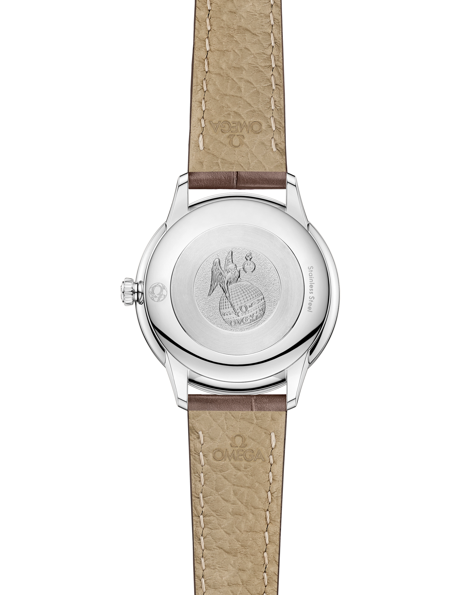 碟飞系列 典雅腕表 27.5毫米, 精钢表壳 搭配 皮表带 - 434.13.28.60.55.001 | OMEGA®