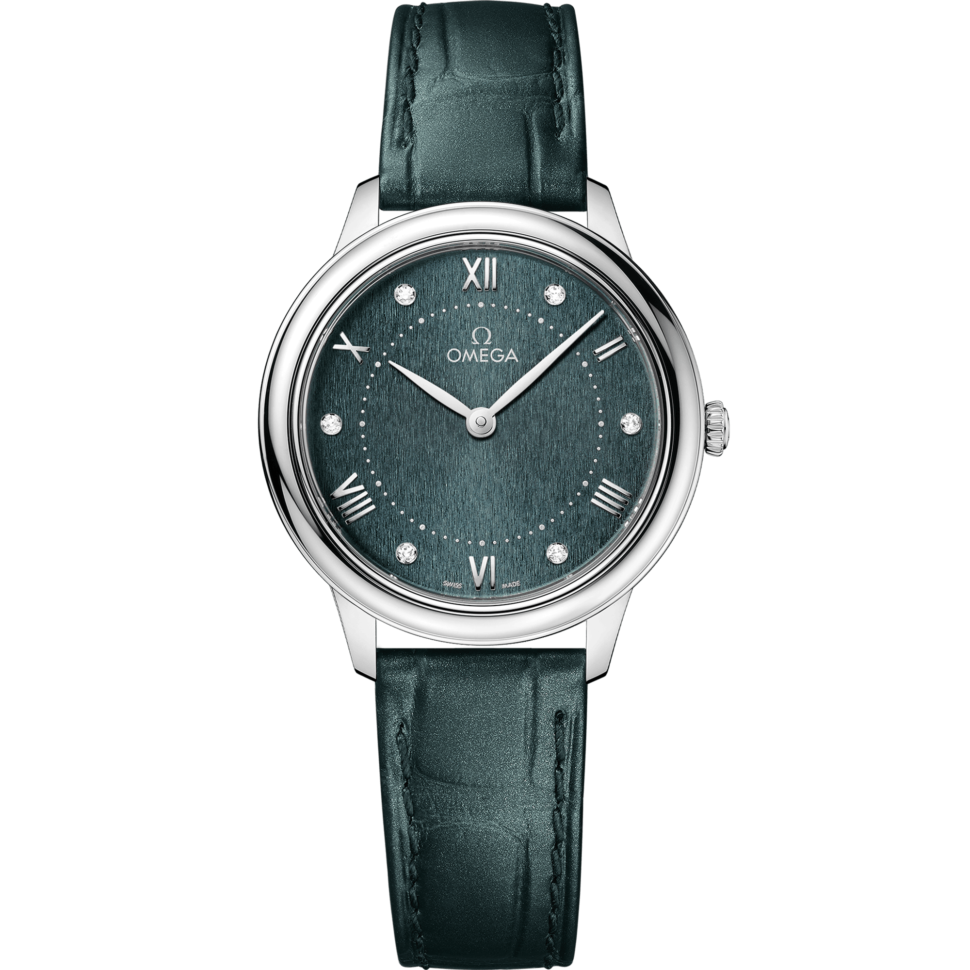 碟飞系列 典雅腕表 30毫米, 精钢表壳 搭配 皮表带 - 434.13.30.60.60.001 | OMEGA®