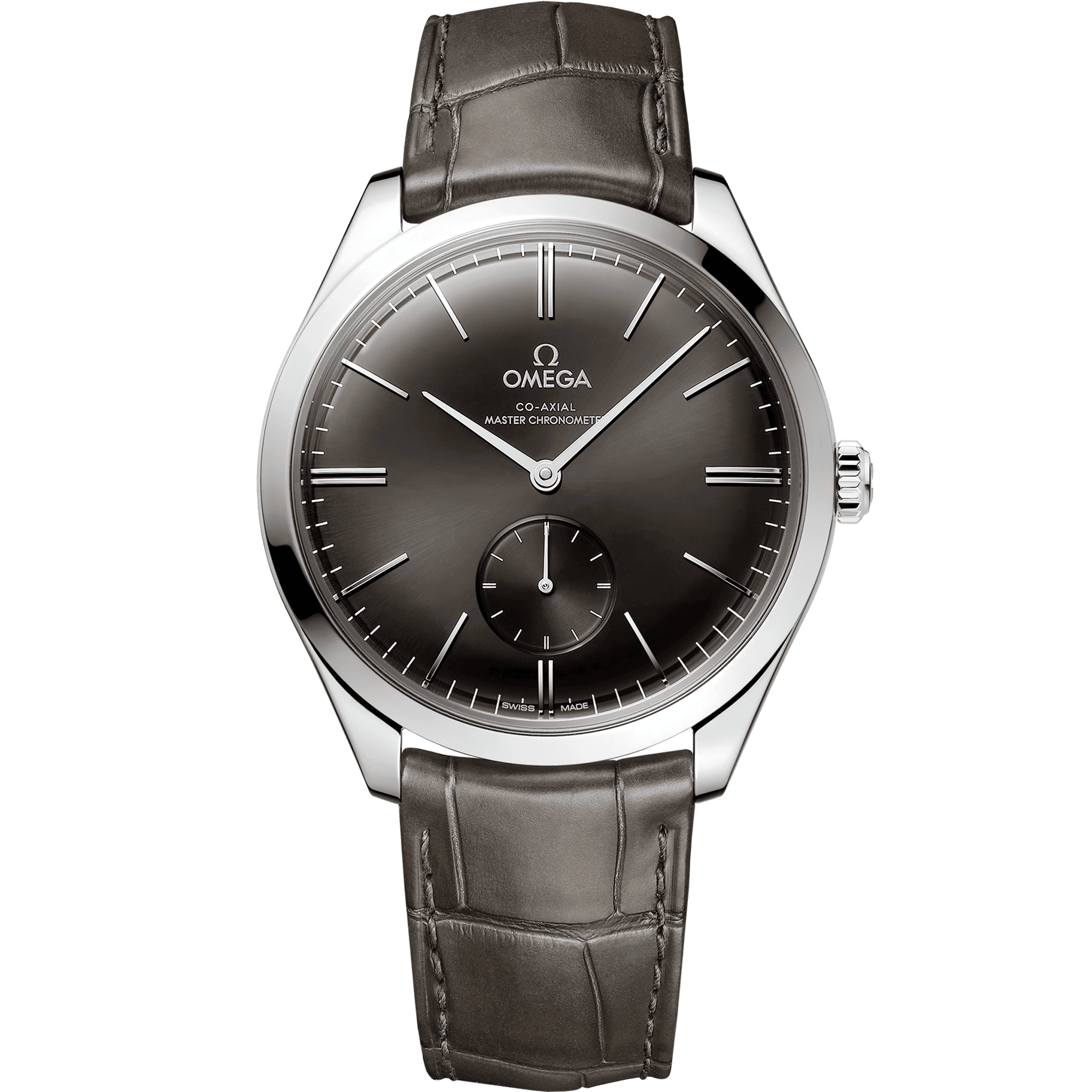 碟飞系列 名典腕表 40毫米, 精钢表壳 搭配 皮表带 - 435.13.40.21.06.001 | OMEGA®