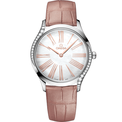 碟飞系列 名典腕表 36毫米, 精钢表壳 搭配 织面皮带 - 428.17.36.60.04.001 | OMEGA®
