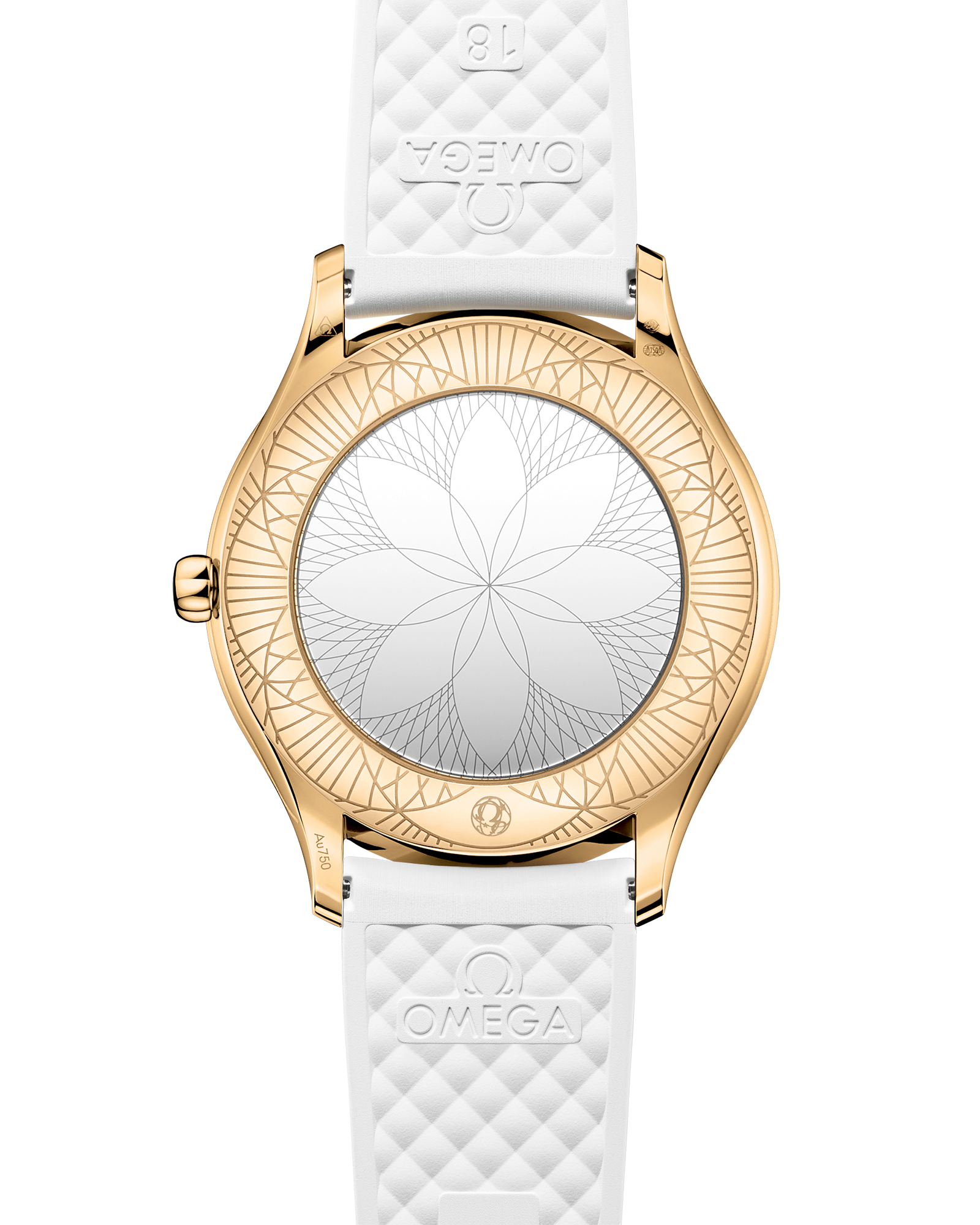 碟飞系列 名典腕表 36毫米, Moonshine 18k金表壳 搭配 橡胶表带 - 428.57.36.60.04.001 | OMEGA®