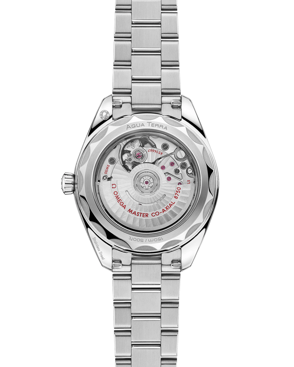 海马系列 AQUA TERRA 150米腕表 30毫米, 精钢表壳 搭配 精钢表链 - 220.15.30.20.56.001 | OMEGA®