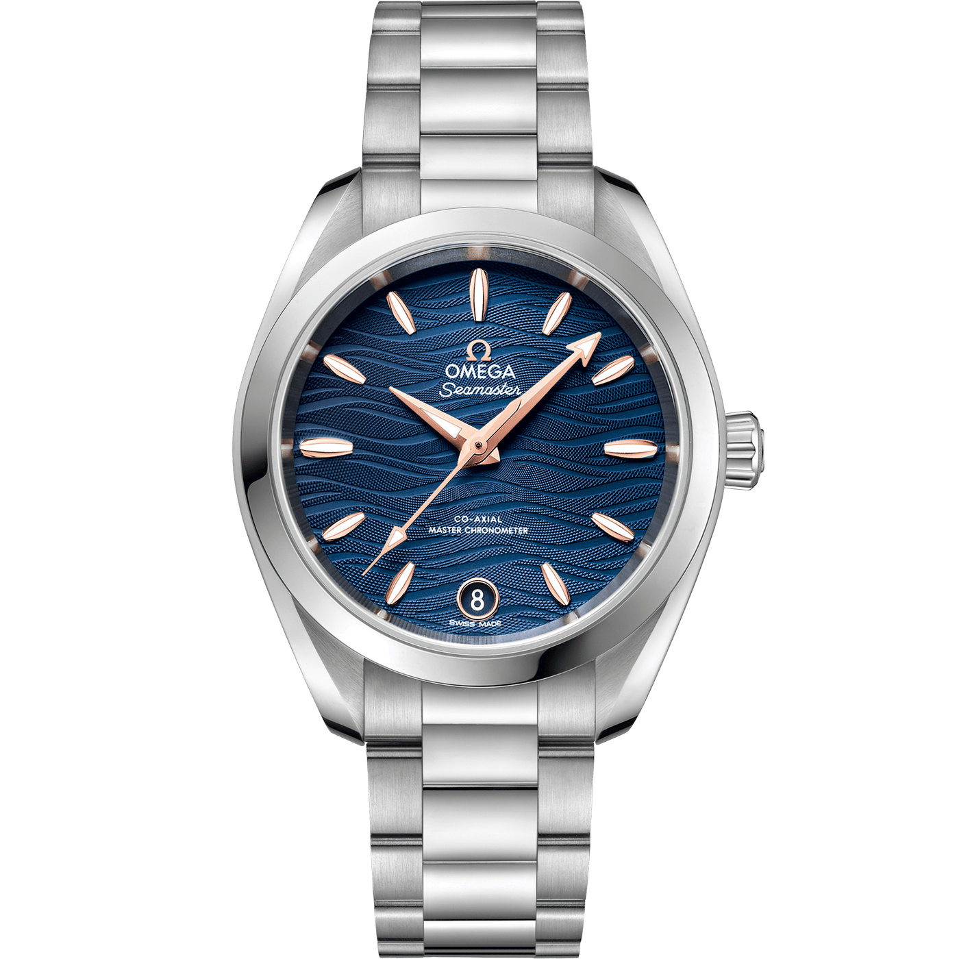 海马系列 AQUA TERRA 150米腕表 34毫米, 精钢表壳 搭配 精钢表链 - 220.10.34.20.03.001 | OMEGA®