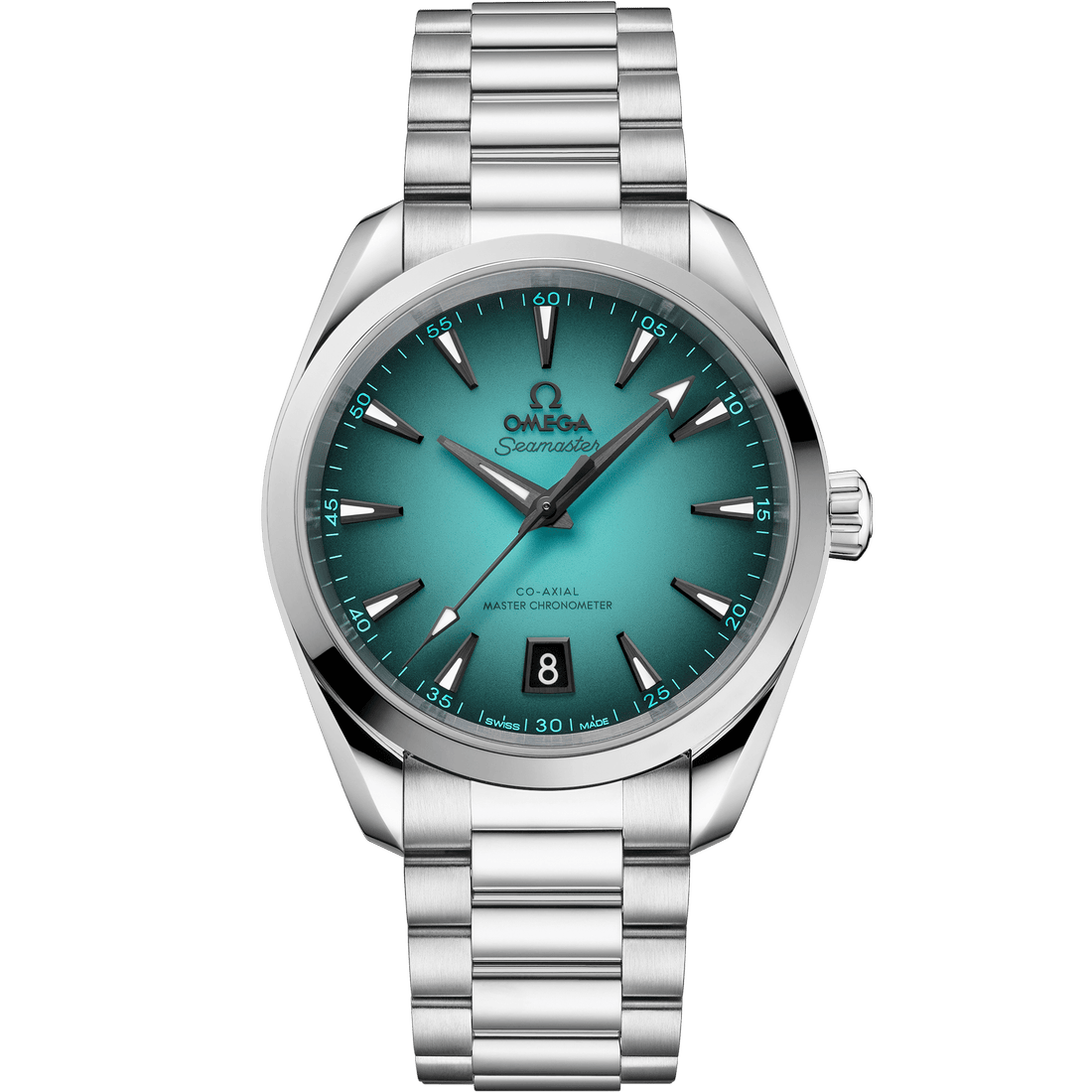 海马系列 AQUA TERRA 150米腕表 38毫米, 精钢表壳 搭配 精钢表链 - 220.10.38.20.03.005 | OMEGA®