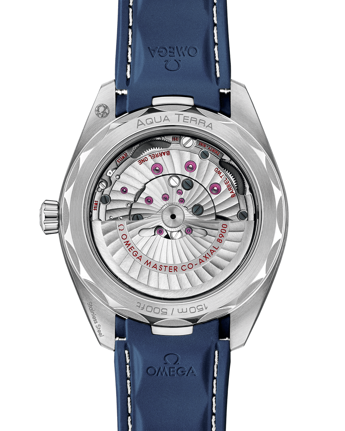 海马系列 AQUA TERRA 150米腕表 41毫米, 精钢表壳 搭配 橡胶表带 - 220.12.41.21.03.007 | OMEGA®