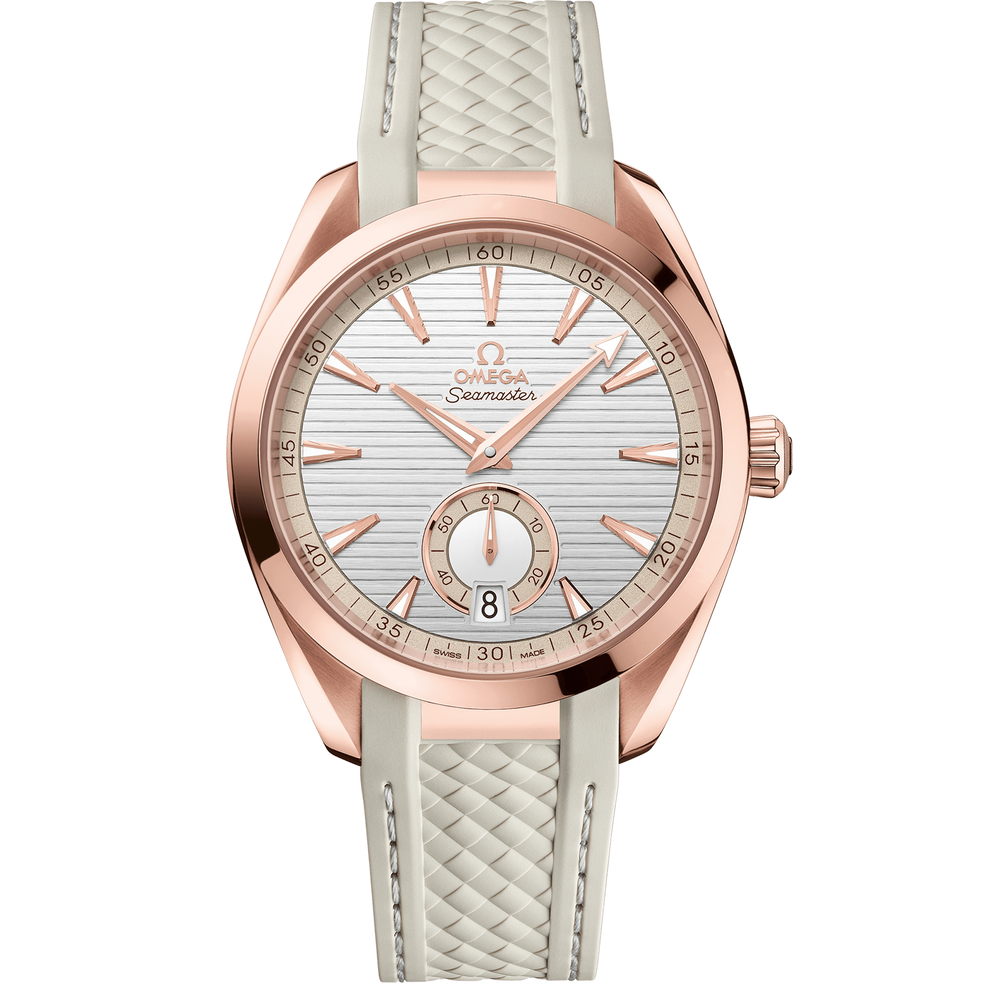 海马系列 AQUA TERRA 150米腕表 41毫米, Sedna™ 18k金表壳 搭配 橡胶表带 - 220.52.41.21.02 ...