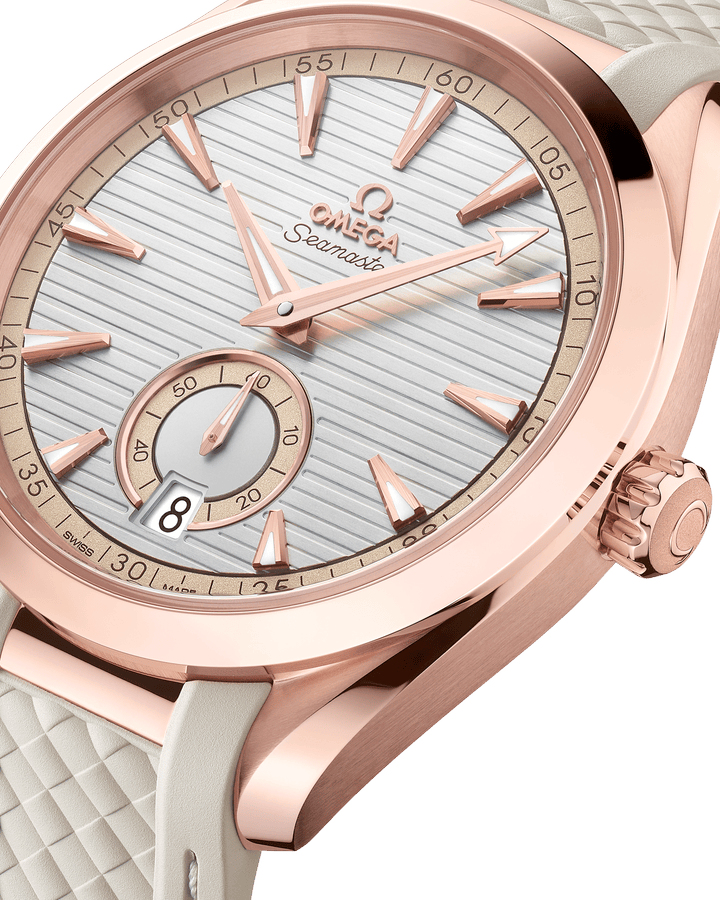 海马系列 AQUA TERRA 150米腕表 41毫米, Sedna™ 18k金表壳 搭配 橡胶表带 - 220.52.41.21.02 ...