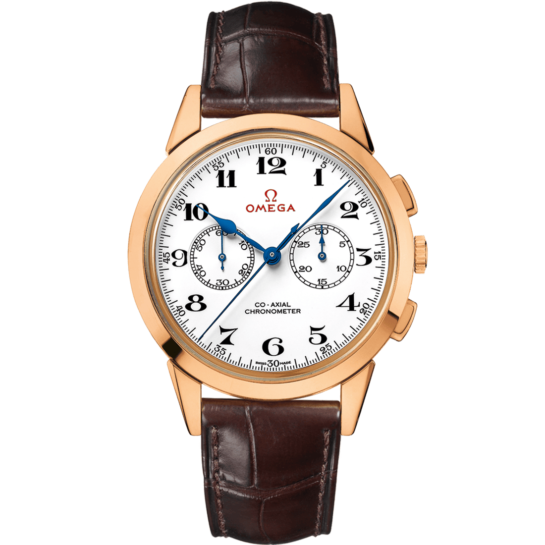 特别系列 奥运会正式计时 39毫米, 粉色k金表壳 搭配 皮表带 - 522.53.39.50.04.001 | OMEGA®