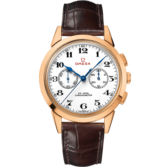 特别系列 奥运会正式计时 39毫米, 粉色k金表壳 搭配 皮表带 - 522.53.39.50.04.001 | OMEGA®