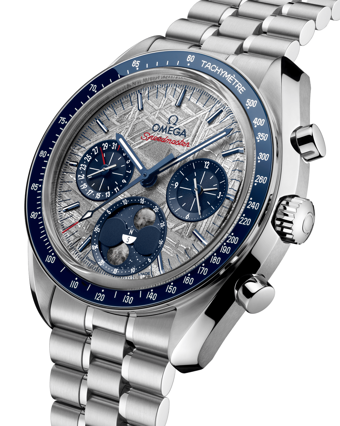 超霸系列 月相功能 “陨石”腕表 - 304.30.43.52.06.001 | OMEGA®
